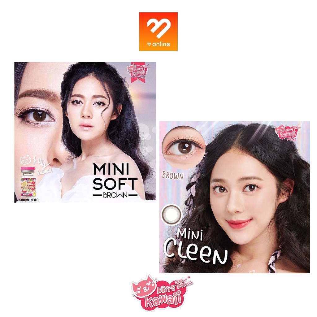 คอนแทคเลนส์ Kitty Kawaii รุ่น Mini Soft Mini Clean มีค่าสายตา สายตาปกติ ...