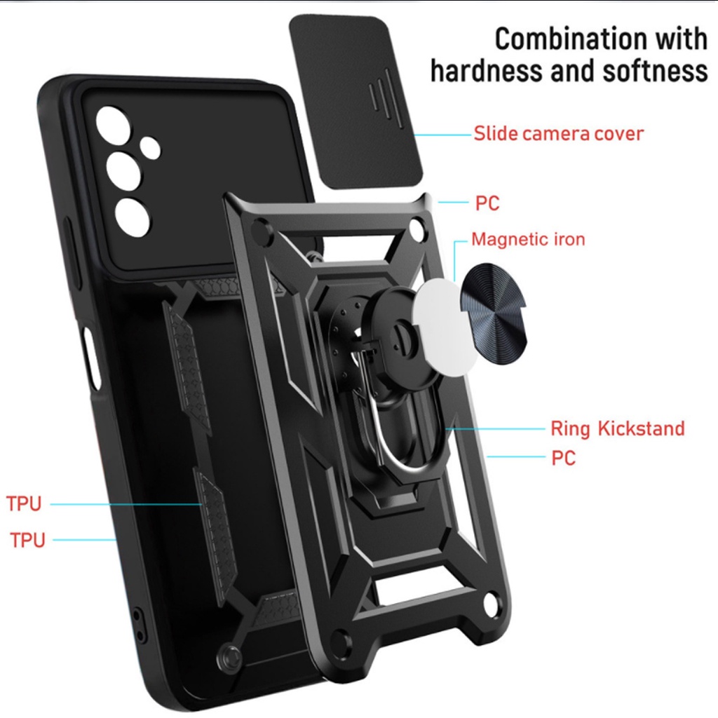 Slide Camera Samsung Galaxy S22 S22 Plus S21 Ultra S21 Armor Case Metal ...