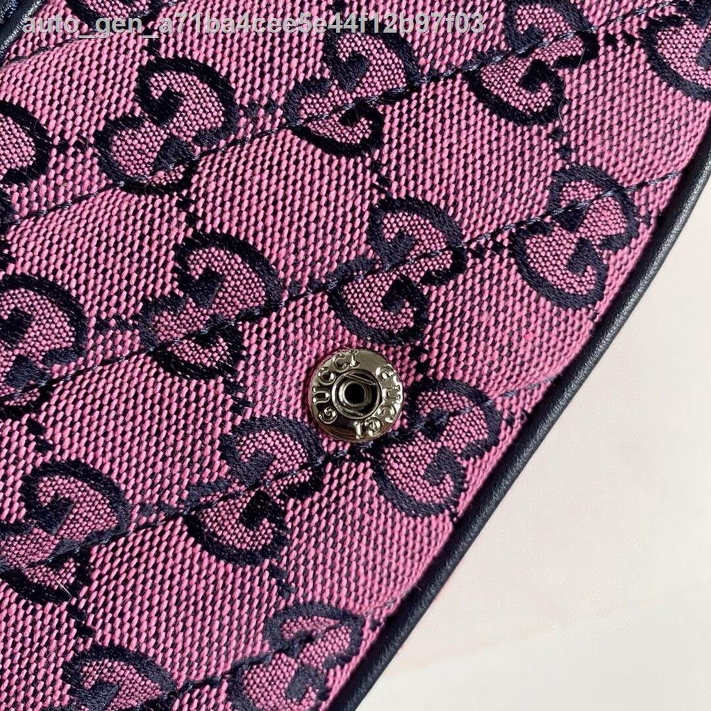 G ucci (With box) New high quality Multicolor GG series one shoulder ...