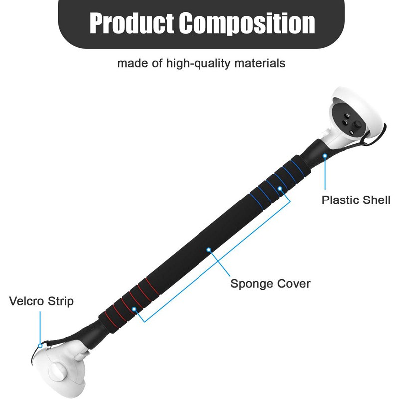 COD Long Stick Handle Extension Grips Stand for Oculus Quest 2 G5TH ...