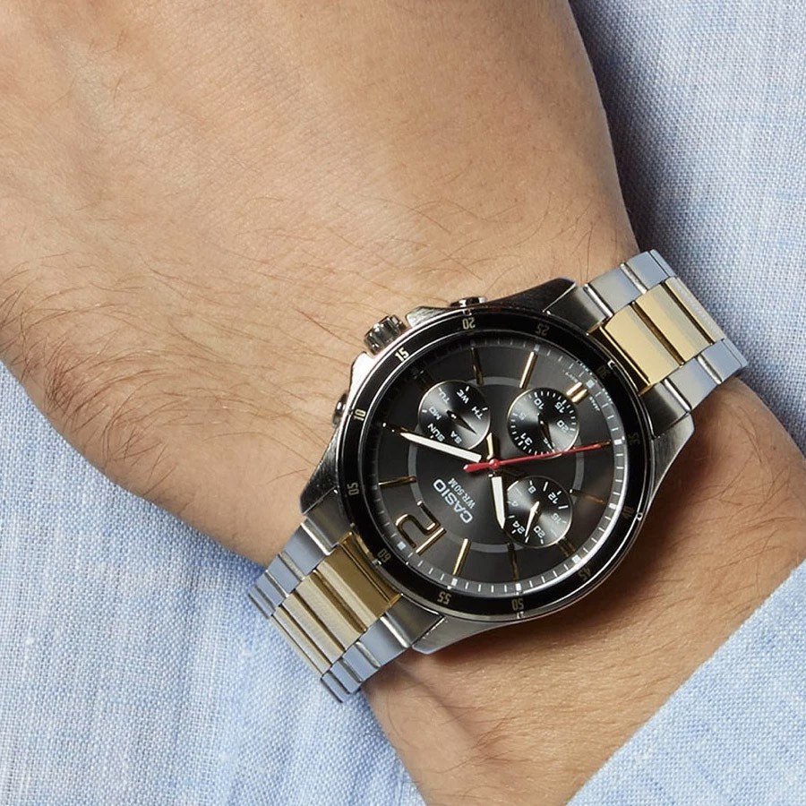 ใส่โค้ดลดเพิ่ม ของแท้ นาฬิกาข้อมือ Casio ผู้ชาย รุ่น MTP-1374 สาย ...