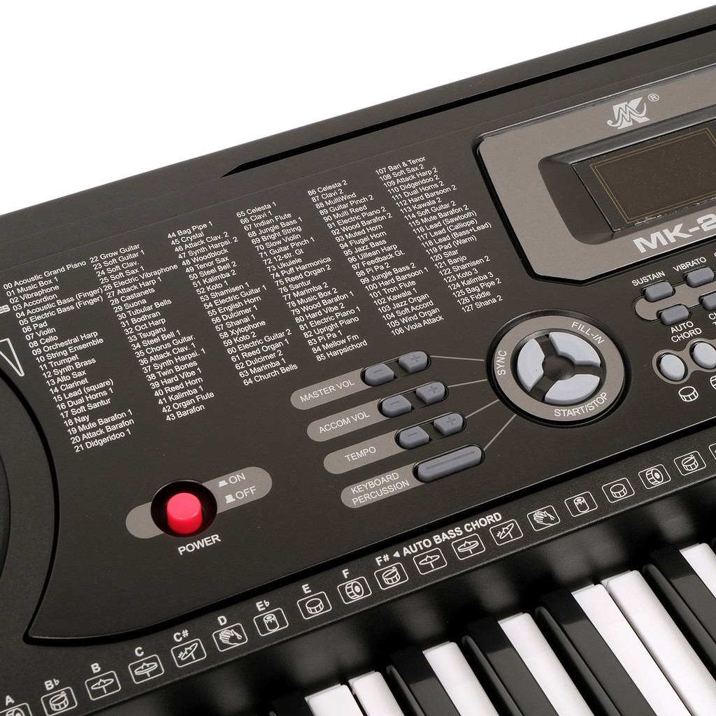 MK คีย์บอร์ดไฟฟ้า 61 คีย์ รุ่น MK-2089 (Electronic Keyboard) + ฟรี ...