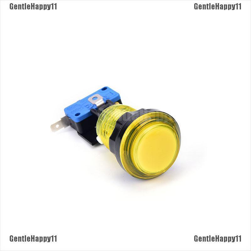 GENTLE1pc round lit illuminated arcade video game push button switch LED light lamp ...