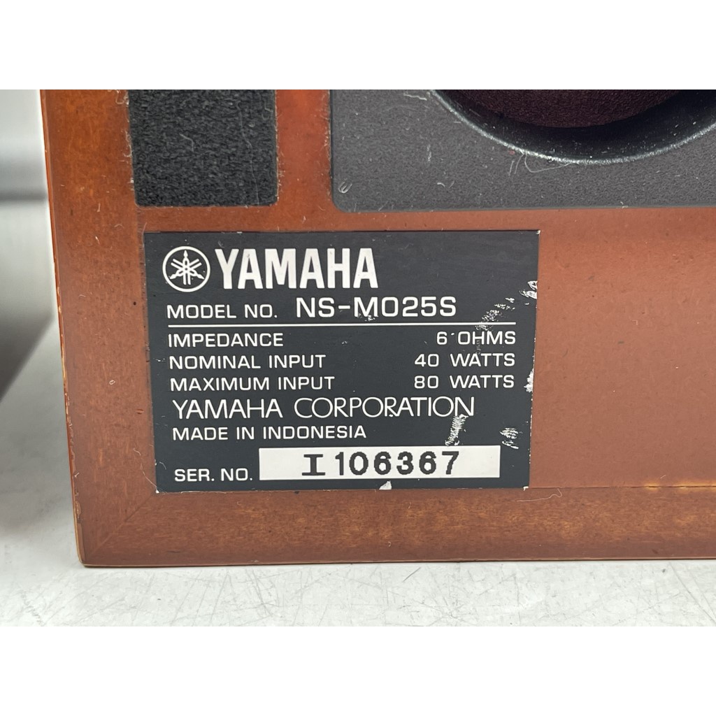 ลำโพง 1 คู่ มือสองญี่ปุ่น YAMAHA NS-M025S (367-368) 40-80W 6 โอห์ม ...