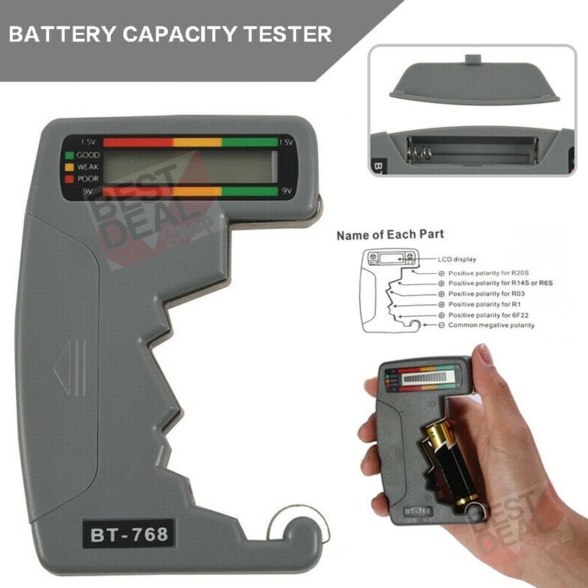 Universal Battery Checker เครื่องวัดถ่านไฟฉาย วัดคุณภาพถ่านไฟฉาย ทดสอบ ...
