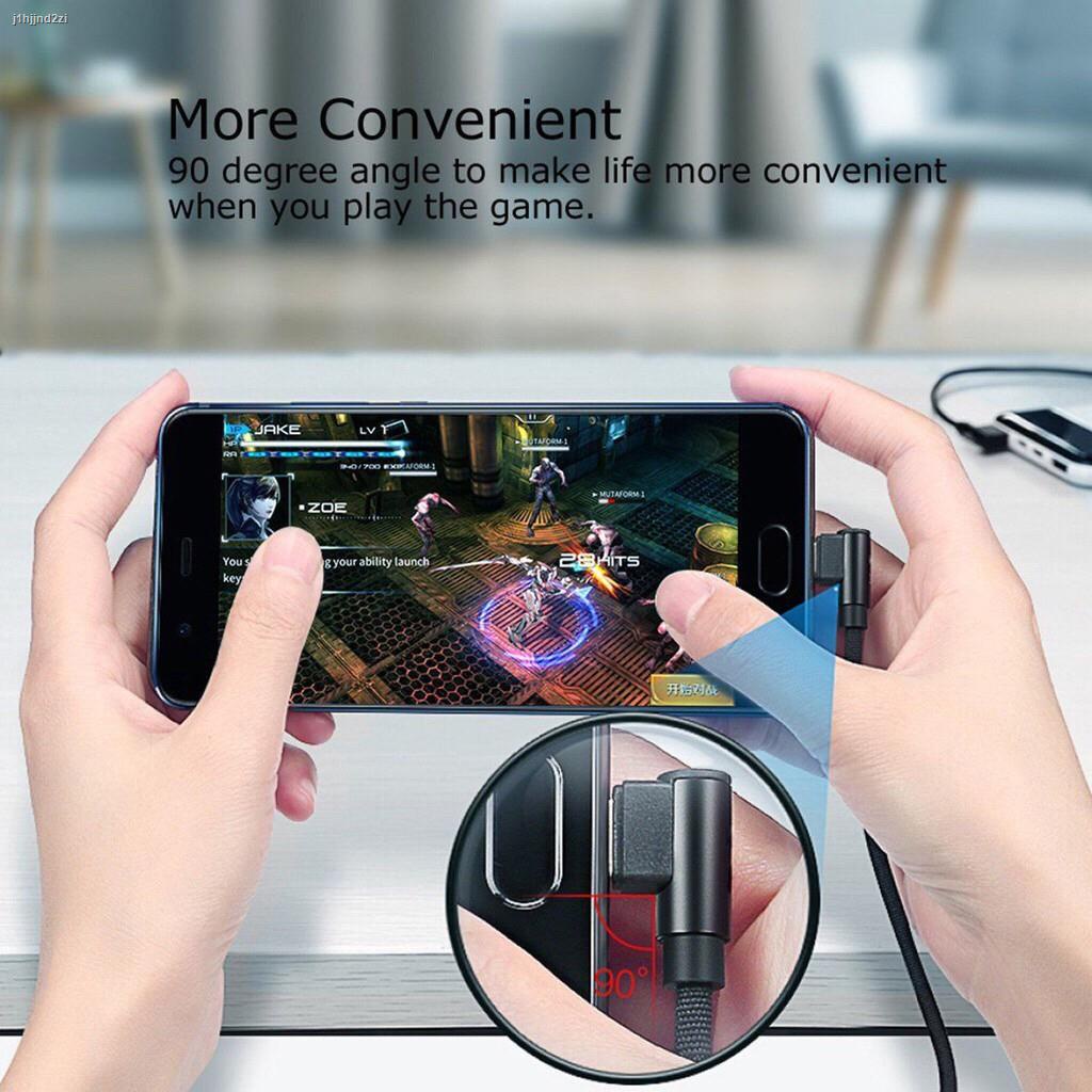 1M 90 Degree Right Angle Micro USB 2.0 Braided Cable Charging Sync Data ...