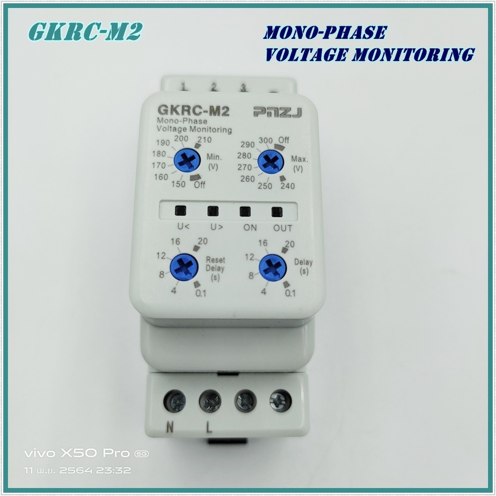 GKRC-M2(220230VAC)GKRC-02F(150-300VAC) OVER AND UNDER VOLTAGE ...