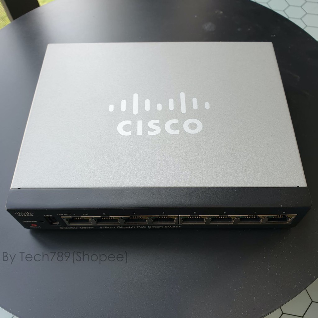 Cisco SG250-08HP-K9-EU 8-Port Gigabit PoE Smart Switch สินค้าใหม่ พร้อมส่ง - tech789 - ThaiPick