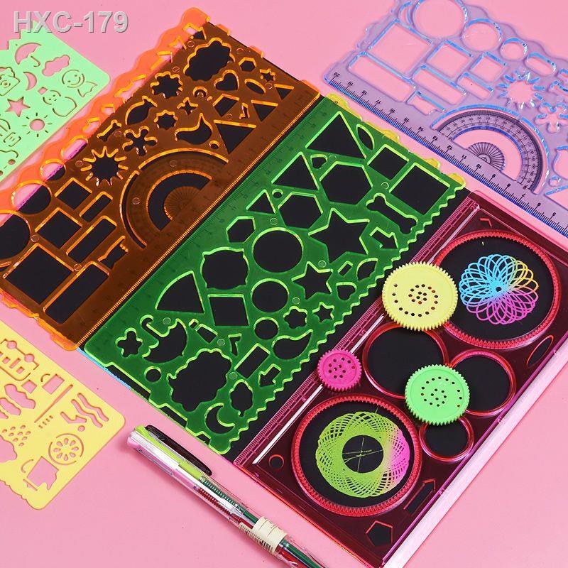 ไม้บรรทัด Wanhua Ruler Magic Set Hand Copy Newspaper Template Hollow ...