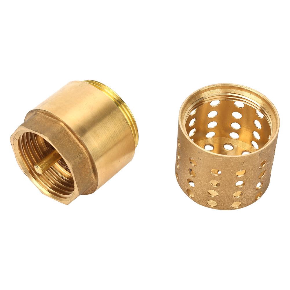 Brass One Way Female Thread Foot Valve Mesh Check Valve with Holes ...