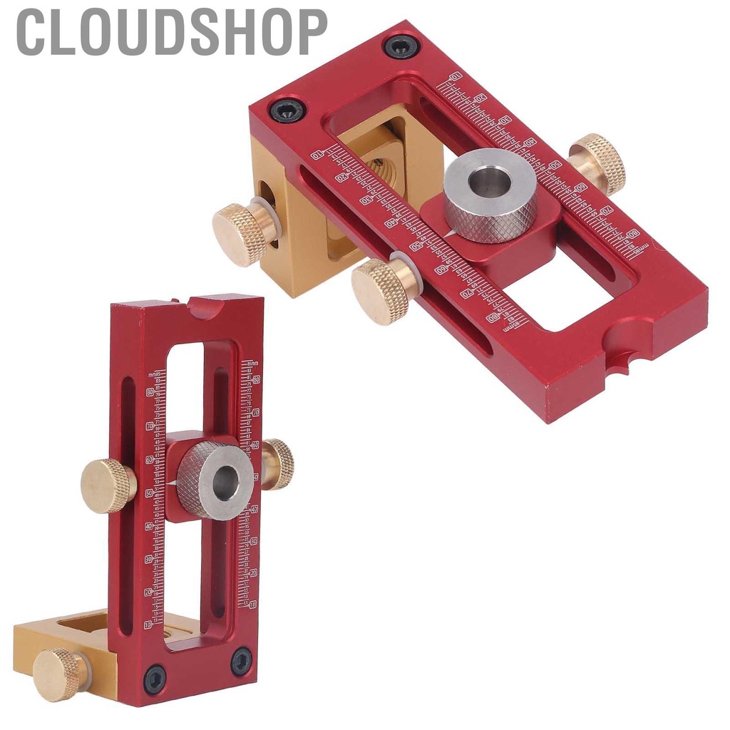 Cloudshop 6Pcs Drill Jig Flat Hole Puncher Drilling Guide Tool Set Kit ...