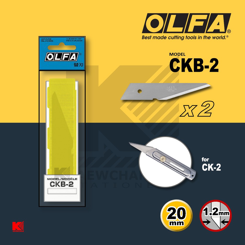 ใบมีดคัตเตอร์ OLFA รุ่น CKB-2 สำหรับรุ่น CK-2 | Shopee Thailand