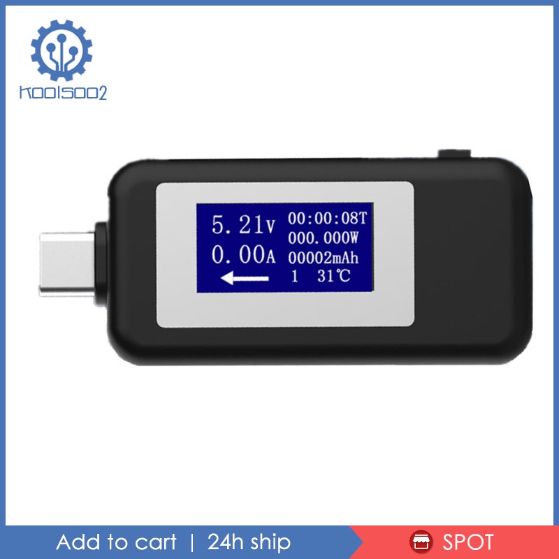 USB DC Digital Meter Tester Voltage Current Power Voltmeter Ammeter ...