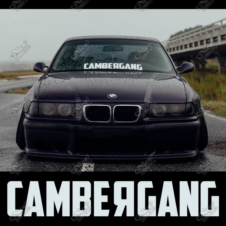 Cambergang สติกเกอร์ติดกระจกหน้ารถยนต์ jdm | Shopee Thailand