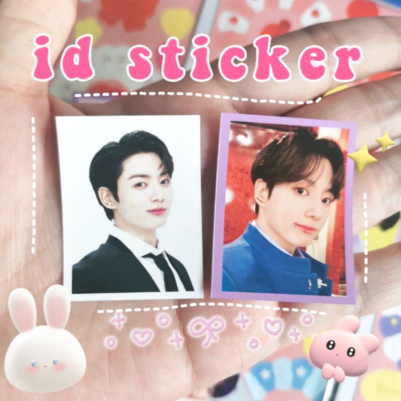 BTS - id sticker สติกเกอร์ สติกเกอร์น่ารัก ขนาดรูปไอดี kpop ...