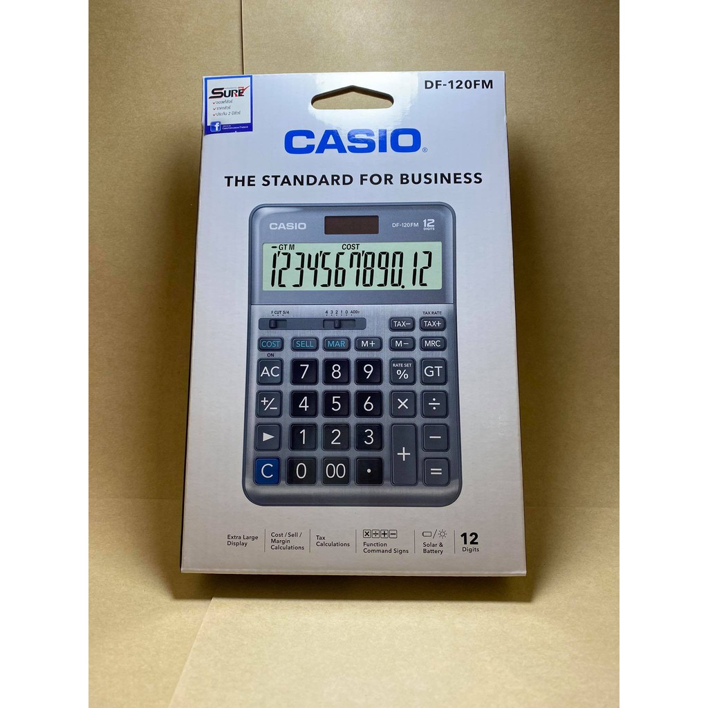 เครื่องคิดเลข Casio DF-120FM ของใหม่ ของแท้ 100 รับประกัน 2 ปี - teeranan.toey - ThaiPick