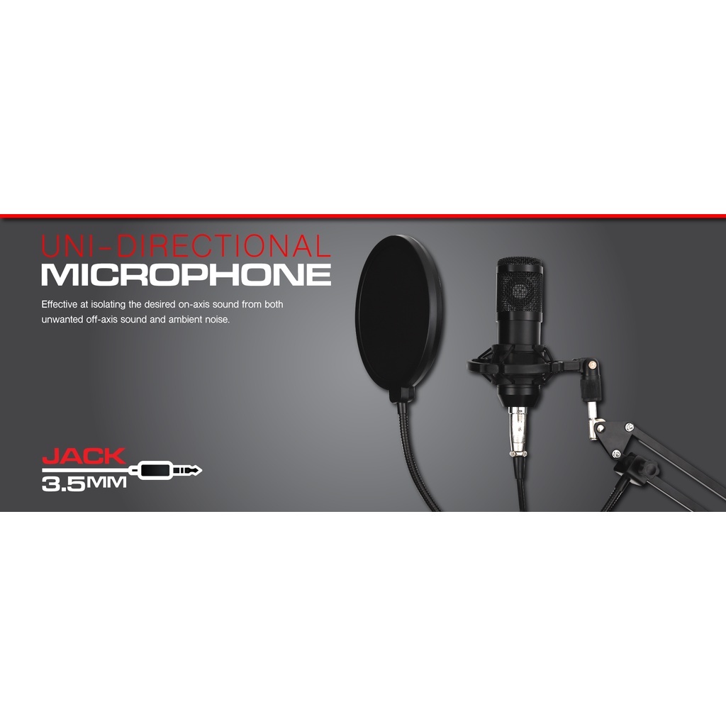 ไมค์โครโฟน PC โน๊ตบุ๊ค SIGNO Pro-Series MP-701Phantom48 Microphone ...