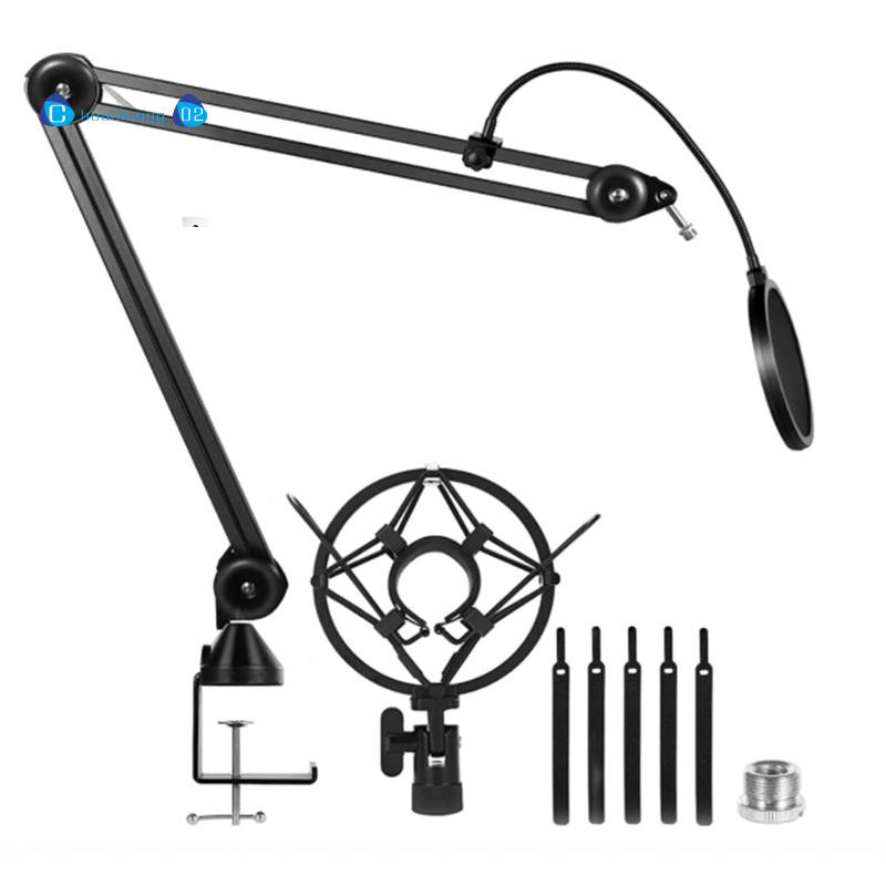 Mic Boom Arm StandAdjustable Game Microphone Boom Scissor Arm Stand ...