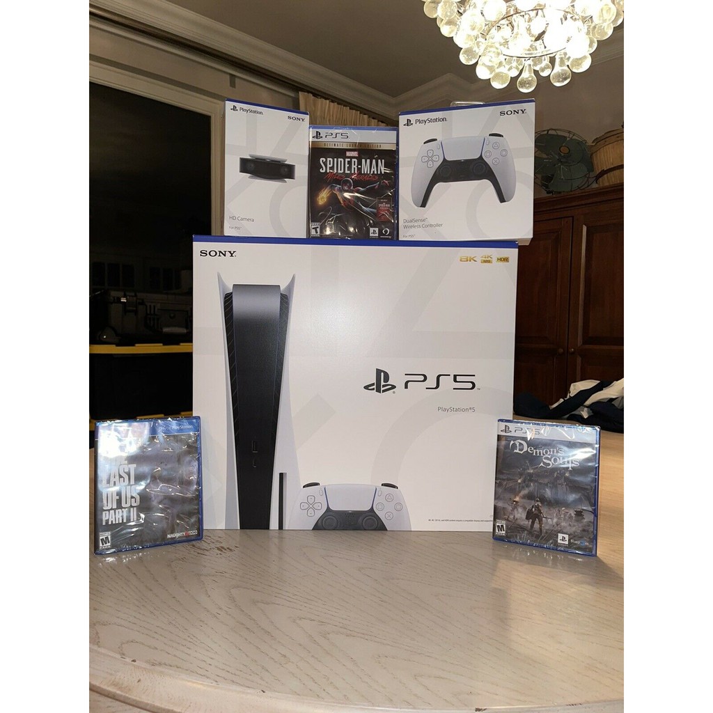 Brand New Sony PS5 Blu-Ray Edition Console - White Bundle - gadget3lx ...