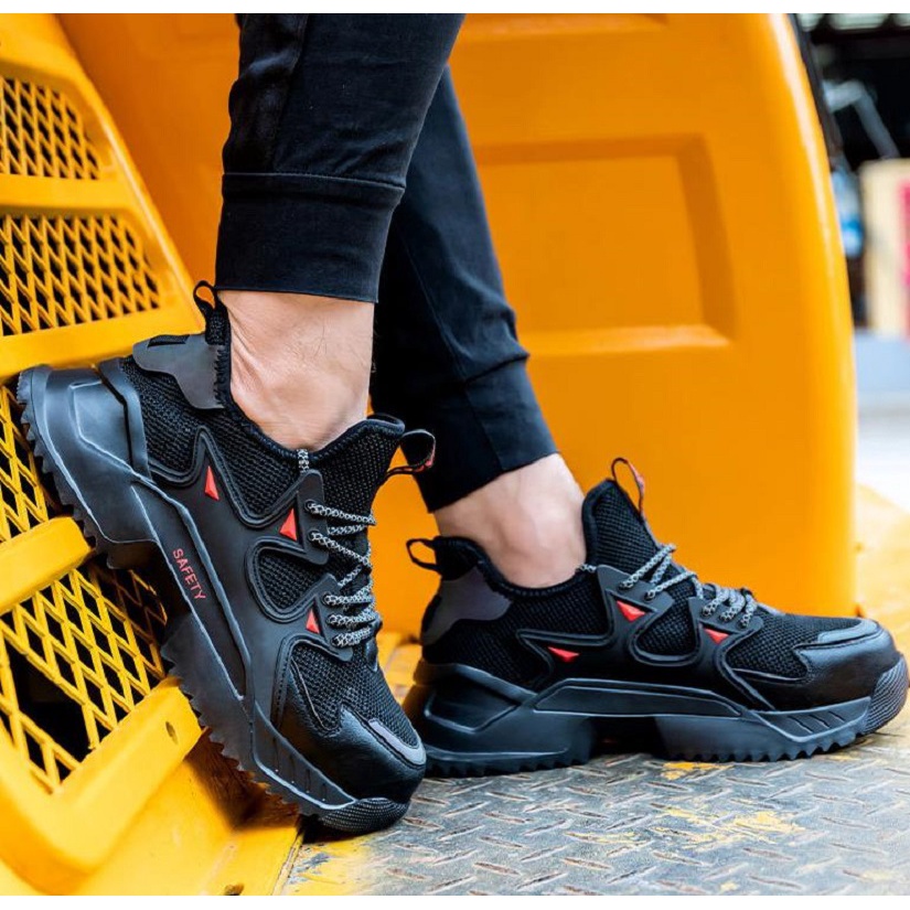 Men Puncture-Proof Safety Shoes Work Boots Steel Toe Men39s ...