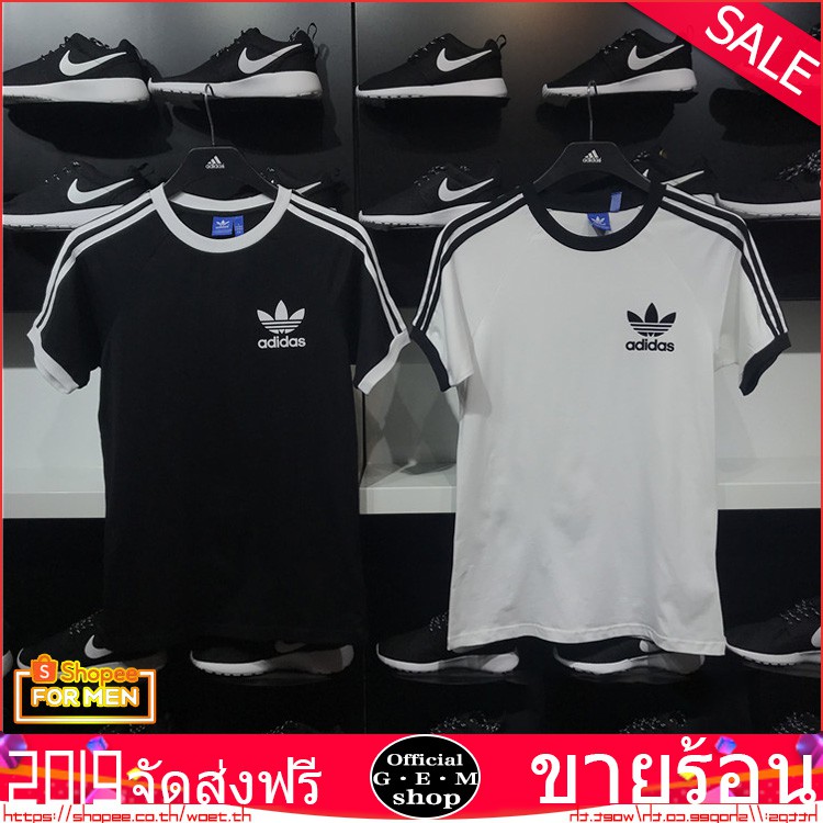 ขายร้อน Adidas เสื้อยืด แขนสั้น แขนสั้นขนาดใหญ่แขนสั้นเสื้อผ้าเสื้อยืด