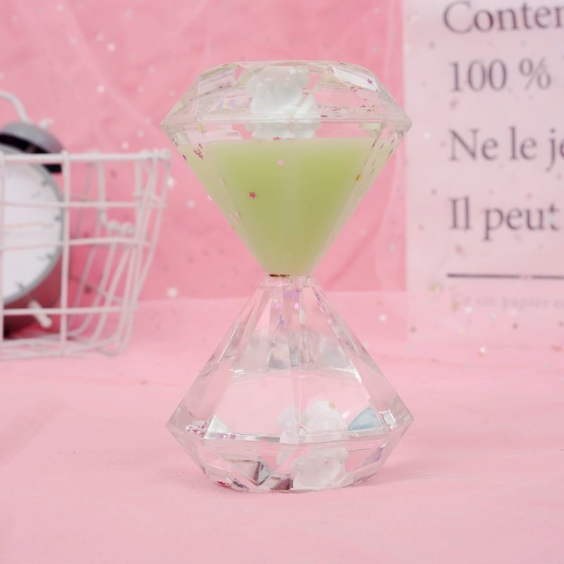 Vibrato Creative Liquid Diamond Hourglass Oil Leak Timer Water Drop ...