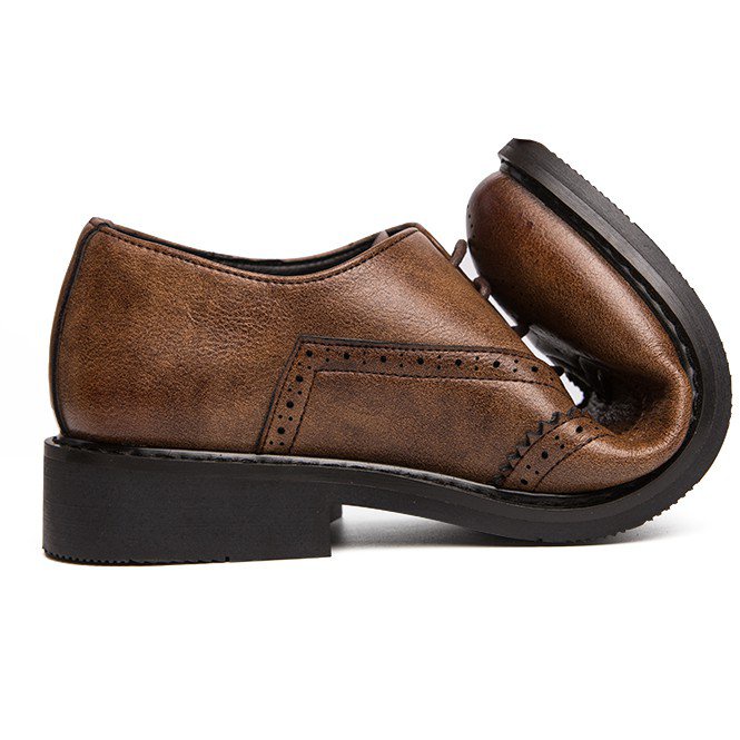 Ready stock Vintage brogue men shoes pointed brogues oxford business ...