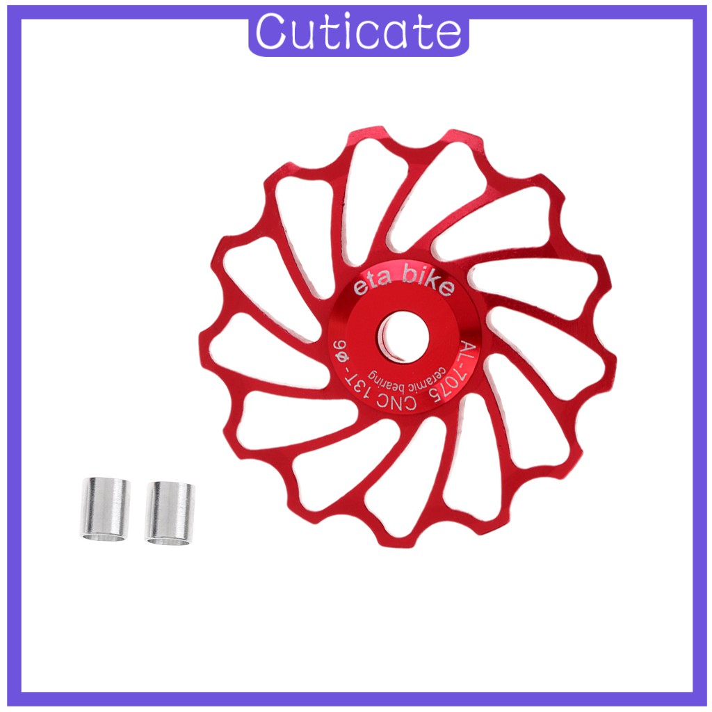 [CUTICATE] 13T Bicycle Ceramic Bearing Jockey Wheel Pulley Bike Rear Derailleur - cuticate.th ...