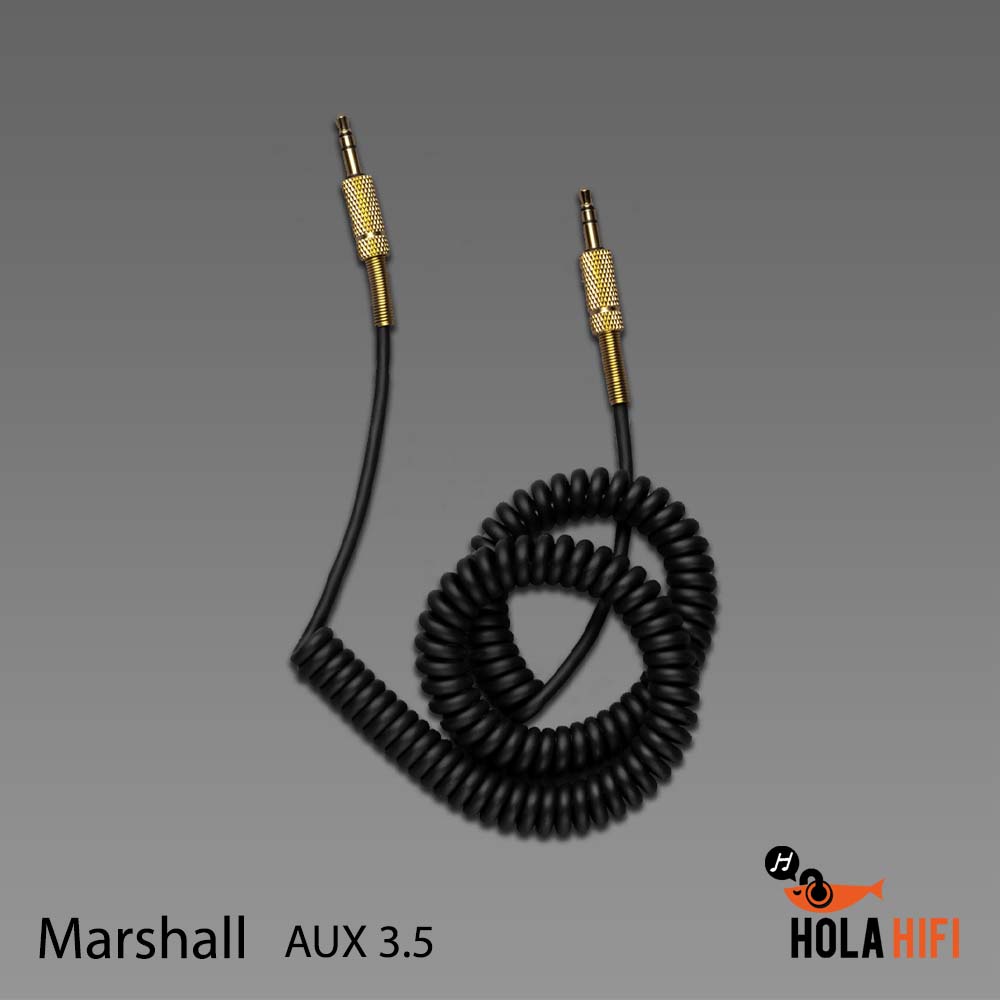 Marshall AUX Cable 3.5mm สาย AUX Marshall 3.5มม สีดำ (ของแท้) | Shopee ...