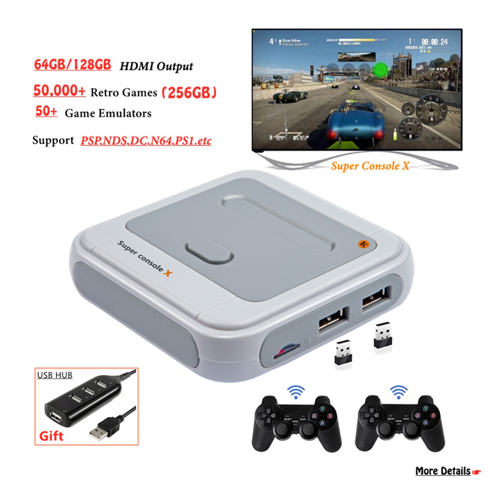 Suer Console X, 50+ Emulators 50000+ Retro Games Mini TV Box Video Game ...
