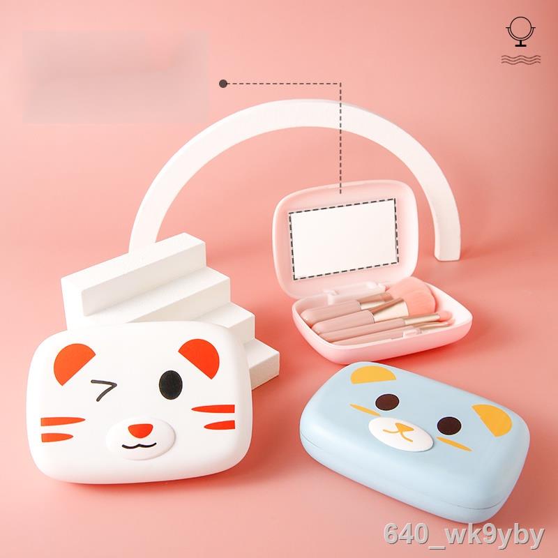 Mini-Portable Makeup Brush Set Travel Pack Go out with Bristle Super ...