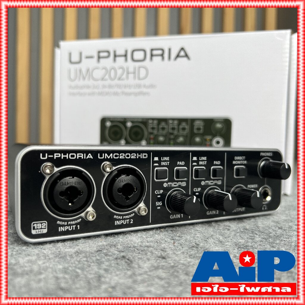 BEHRINGER UMC202HD BEHRINGER U-PHORIA UMC 202HD (USB ออดิโอ อินเตอร์เฟส ...
