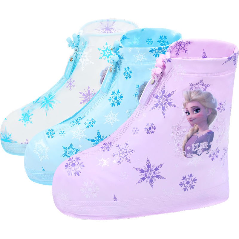 Disney Children s Rain Boot Cover Frozen Girl Student Thicken Anti-skid ...