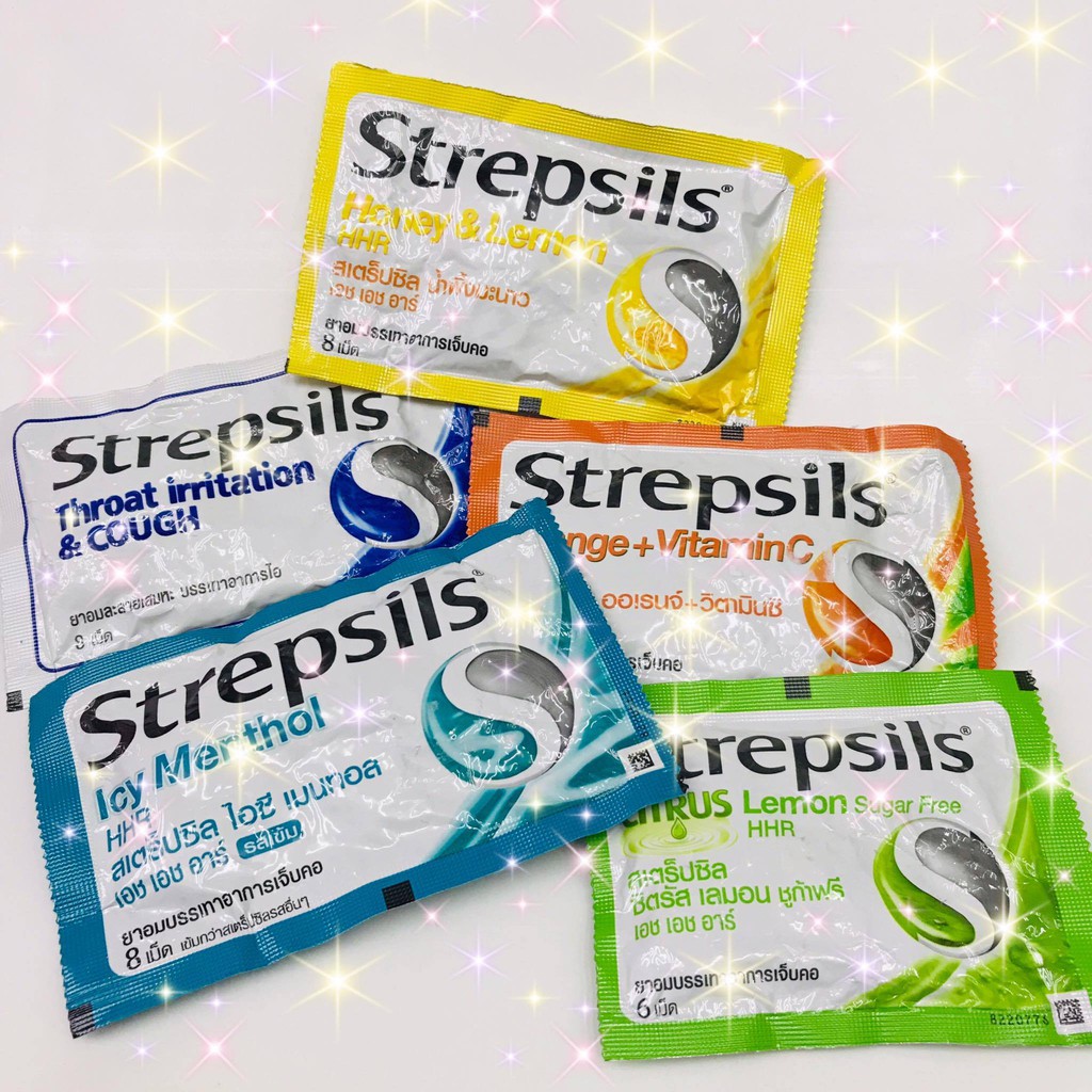 Strepsils สเตร็ปซิล ยาอมบรรเทาอาการเจ็บคอ | Shopee Thailand