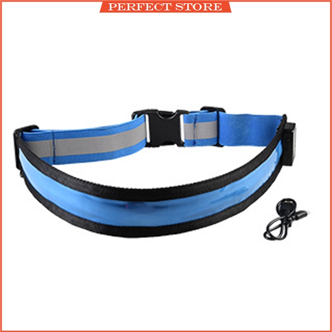 USB Rechargeable LED Belt Flash Safety Light Belt for Runner ...