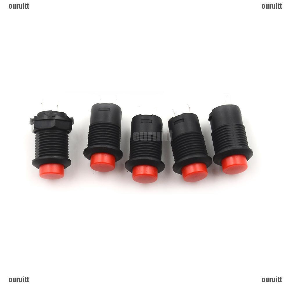 SP 10 Pcs 12mm Red Momentary OFF-ON Push Button Pushbutton Car Boat Lockless Switch SV - ouruitt ...