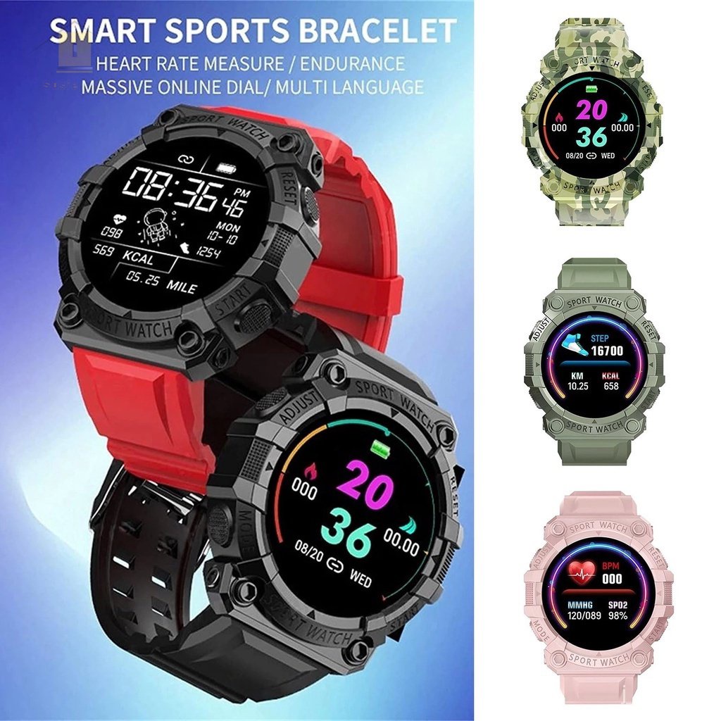 2021Watch Fitness Tracker Digital Heart Rate Jam Tangan Smart Watch Jam ...