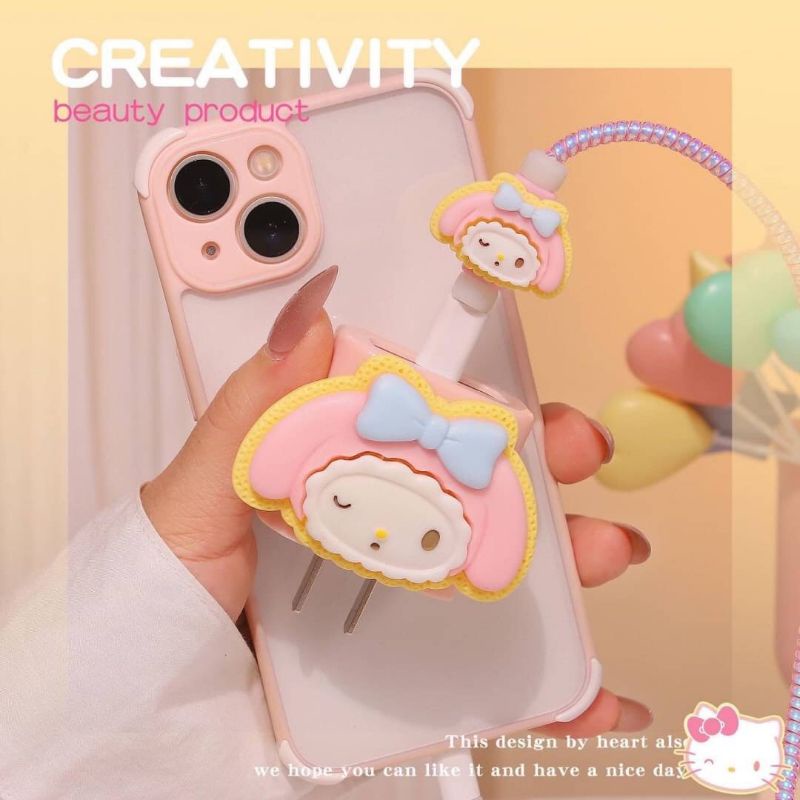 สำหรับ i11-i14promax 18W 20W Set Cable bite For adaptor ถนอมสายชาร์จ - supercase - ThaiPick