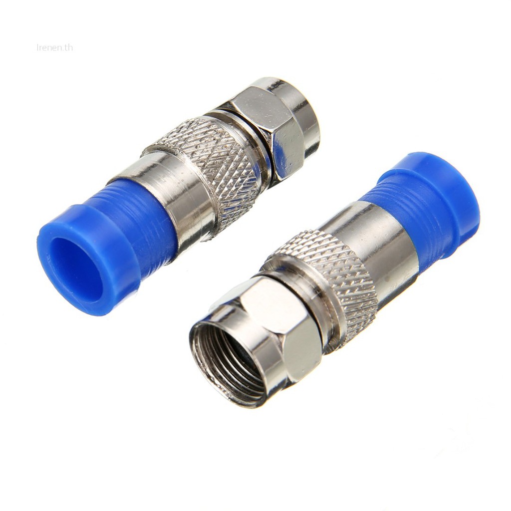 Irenen????10pcs RG6 F Compression Connector Coax Cable Coaxial ...