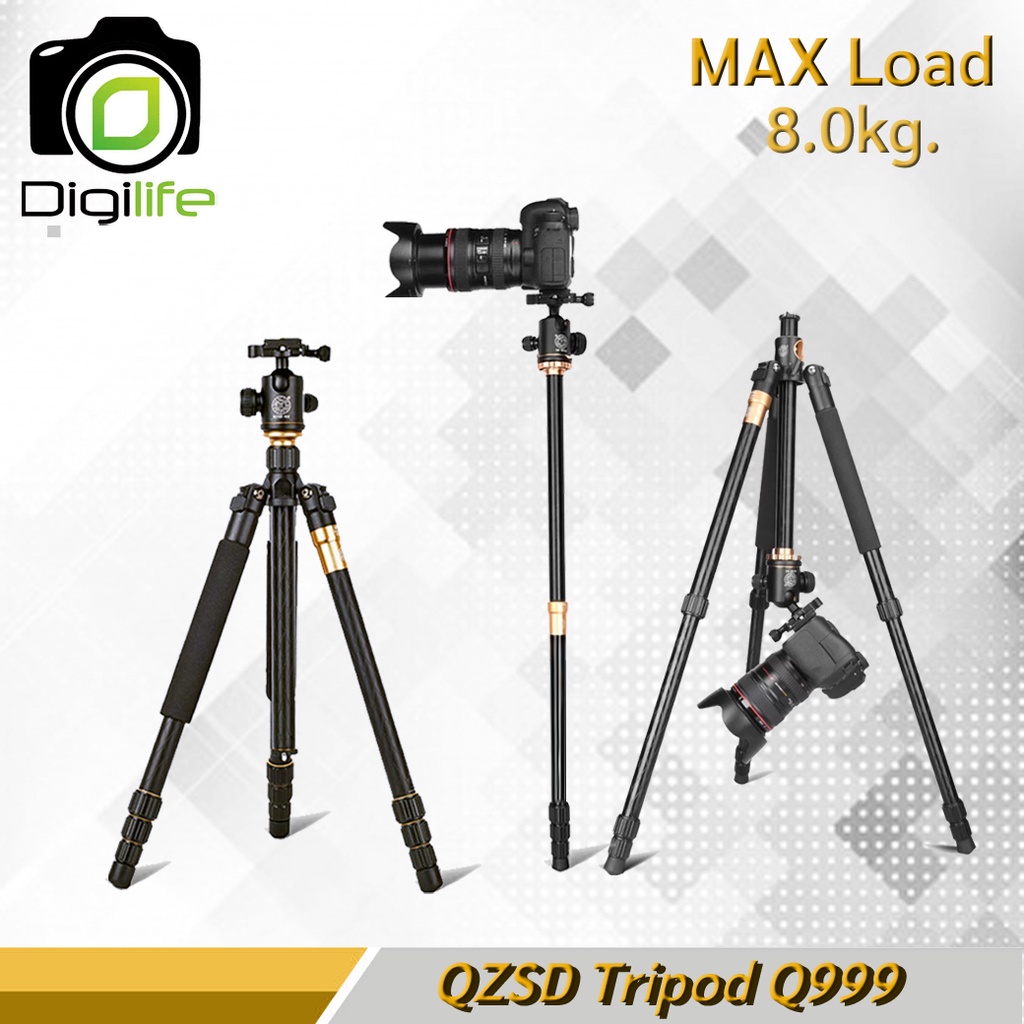 QZSD Tripod รุ่น Q999 Professional ขาตั้ง ขาตั้งกล้อง อเนกประสงค์ ...