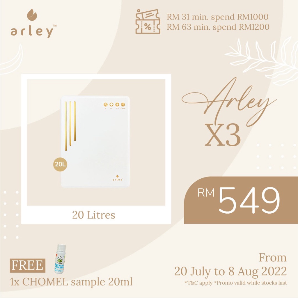 Arley X3 UV-C Sterilizer [All-in-One 20, Dual Phillips UV-C lamps, UV-C ...