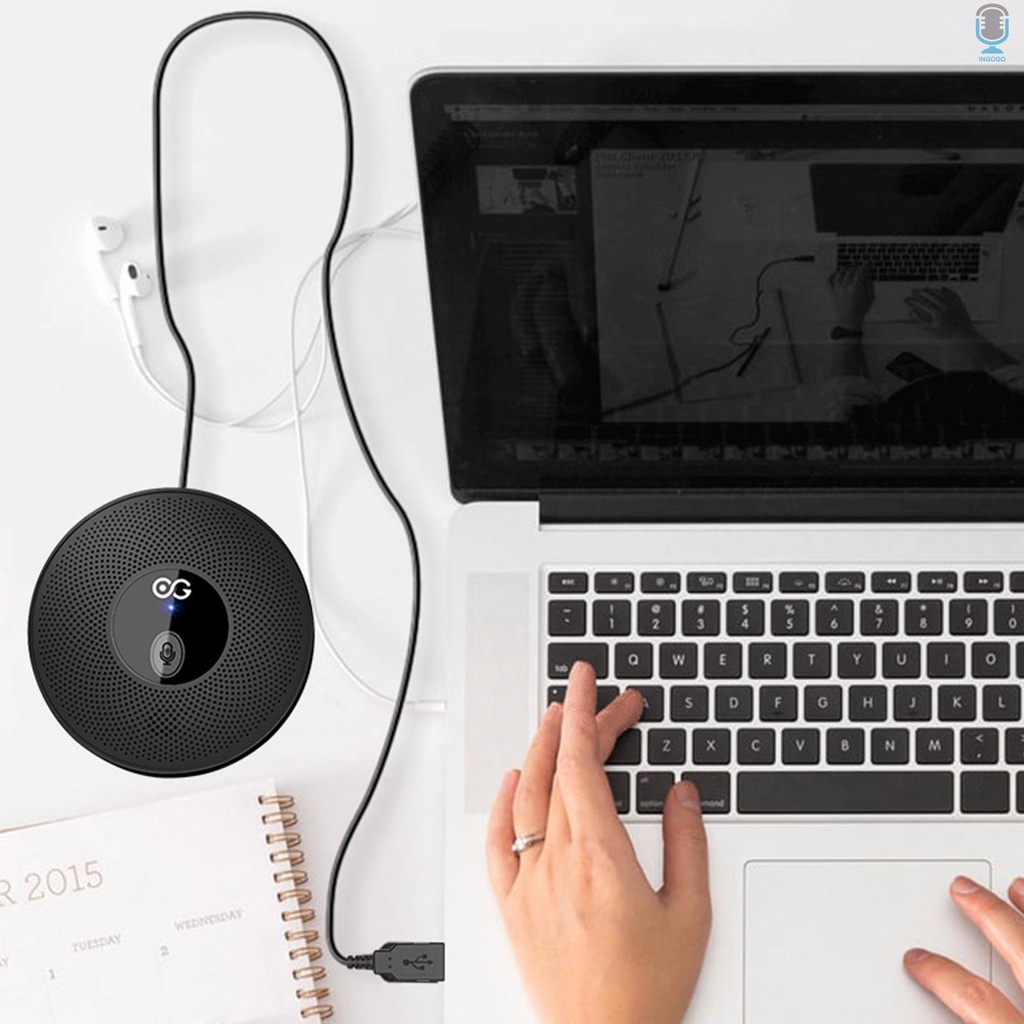 Desktop USB Microphone Computer PC Mic 360Omnidirectional Condenser ...
