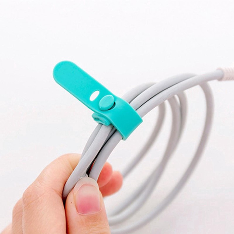 4PcsSet Cute Snap Silicone Earphone Cord Winder Cable Wrap Holder ...