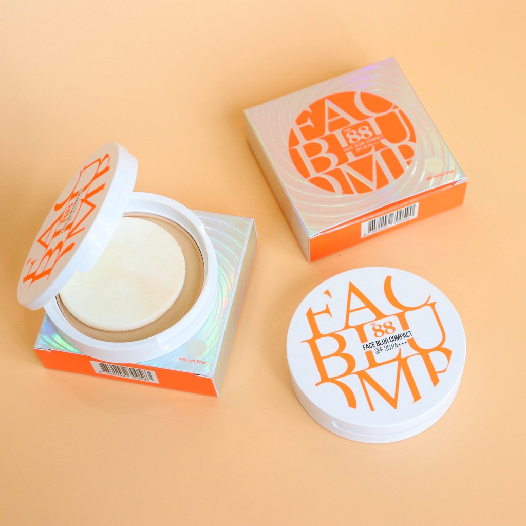 Ver.88 Face Blur Compact Spf20 Pa แป้งผสมรองพื้นเนื้อบางเบา KORIICO ...