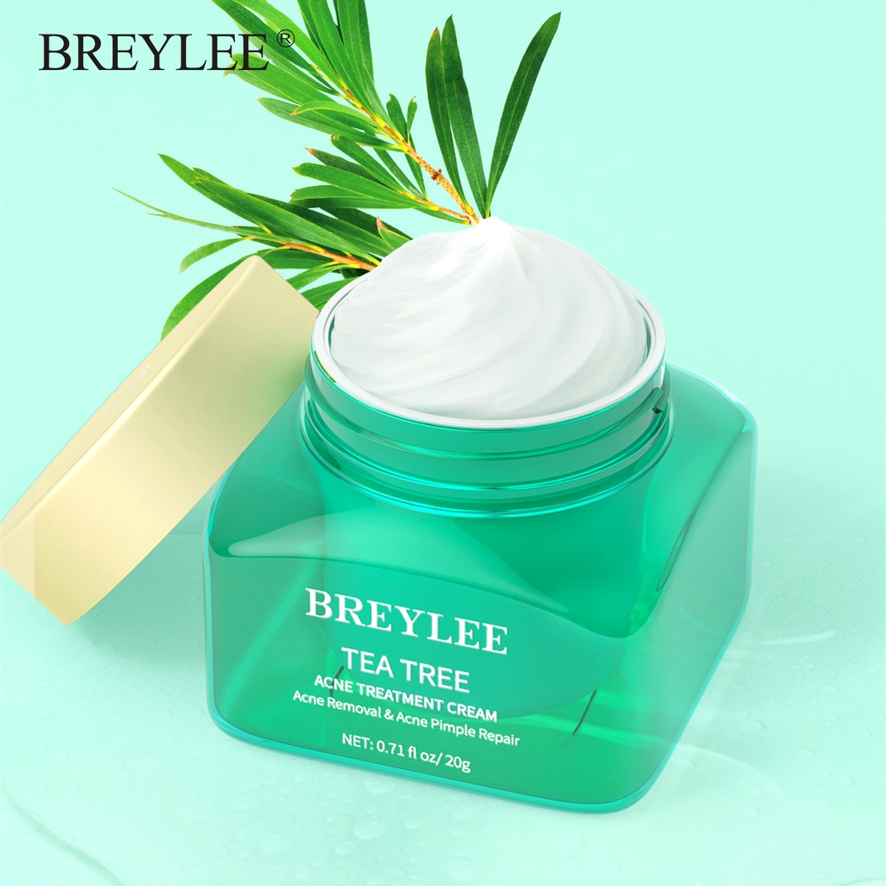 BREYLEE Tea Tree Acne Cream 20g ครีมแต้มสิว ครีมบำรุงผิวหน้า ครีมรักษา ...