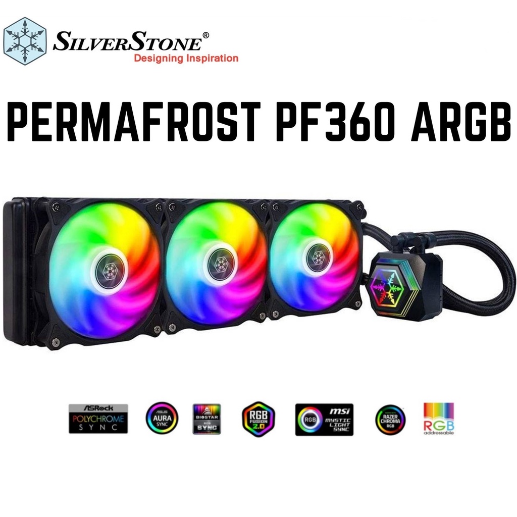 SilverStone PF360-ARGB Liquid CPU Cooler (SST-PF360-ARGB) 2y. | Shopee ...