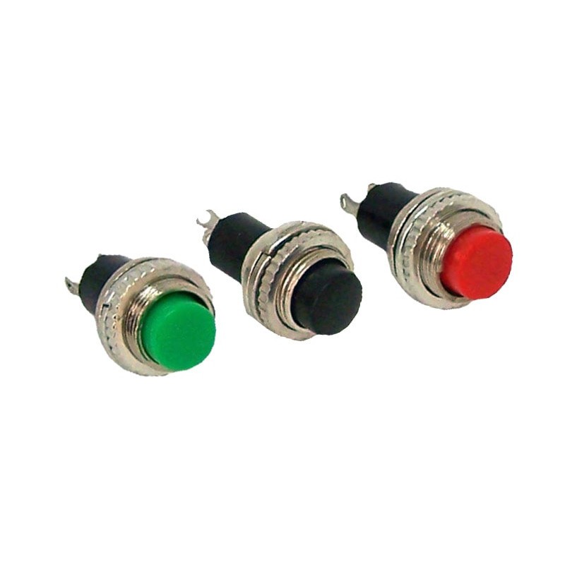 Push Button Switch Reset 10 mm 2 ขา 0.5A 250V สวิตซ์รีเซ็ต กดติดปล่อย ...