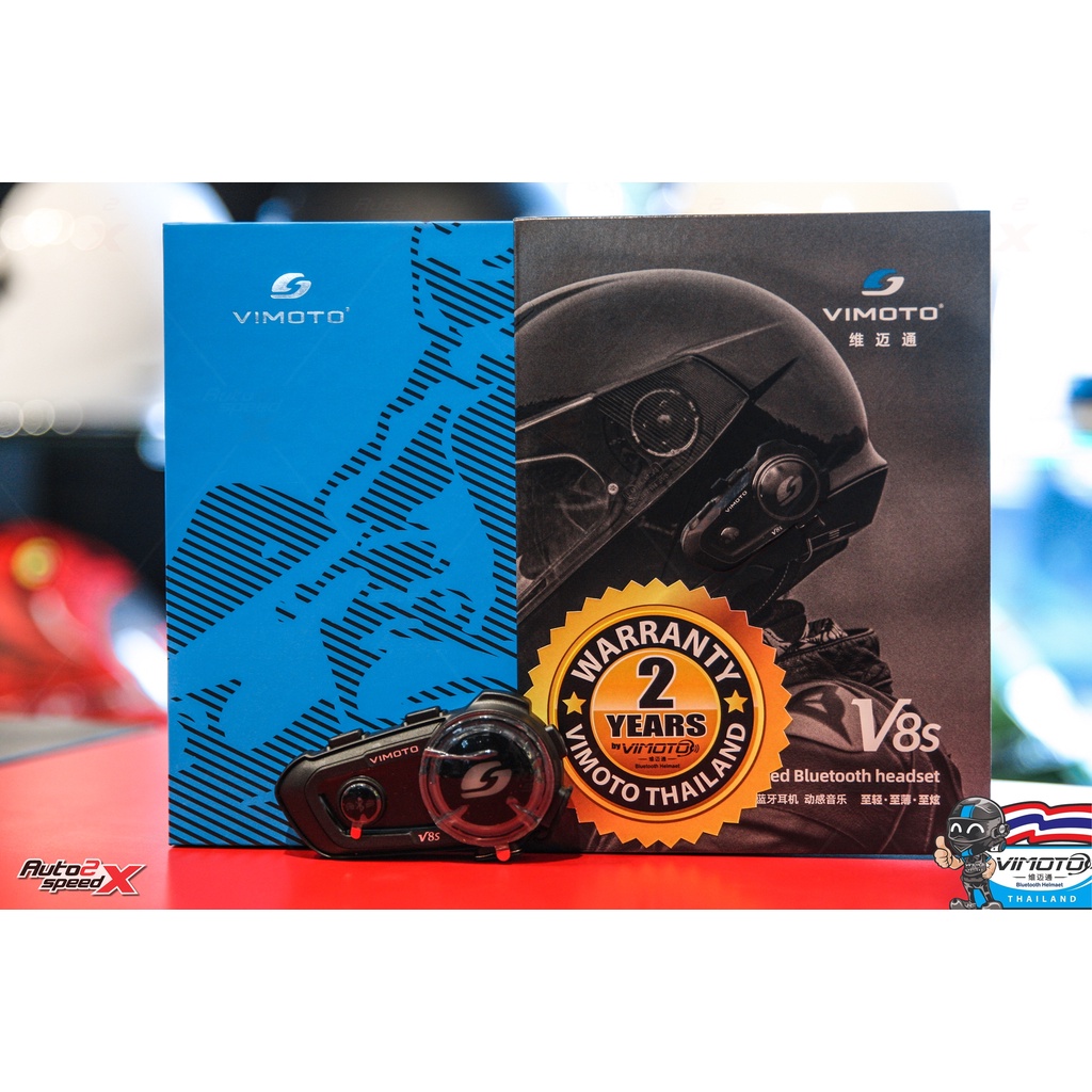 ใส่โค๊ด WYA3JX ลด100฿ บลูทูธ Bluetooth Vimoto V8S ไม่ใช่ของหิ้ว ของแท้ประกันศูนย์ Vimoto ...