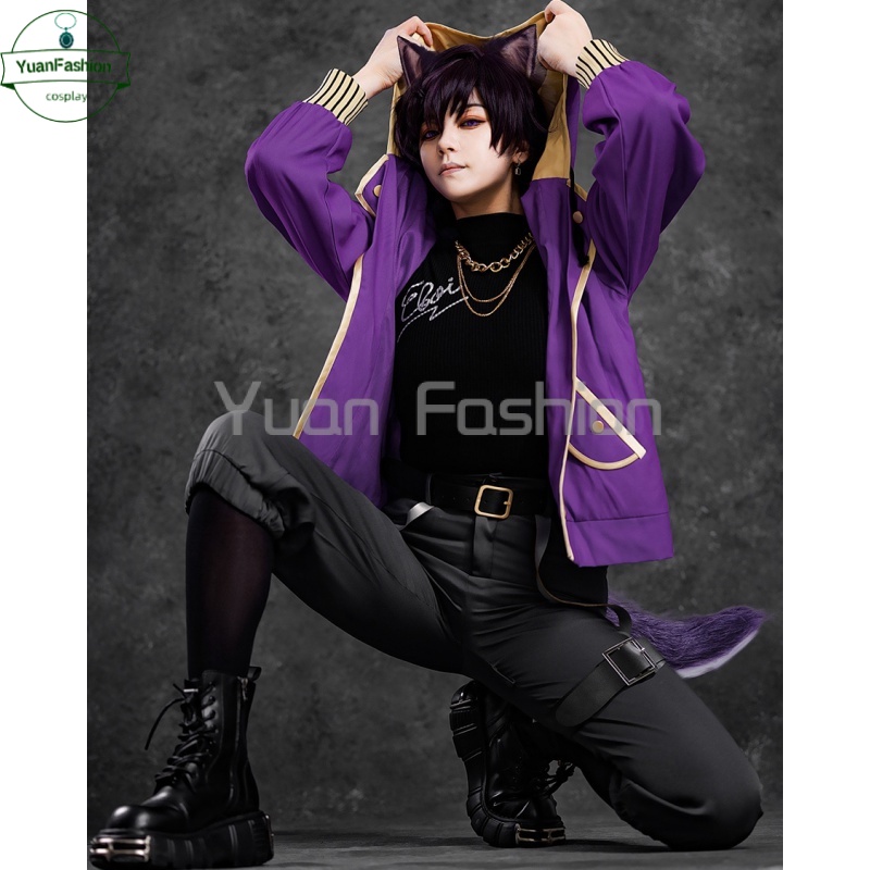 คลังสินค้าพร้อม NIJISANJI Vtuber shoto cos Clothing Puppy shxtou ...