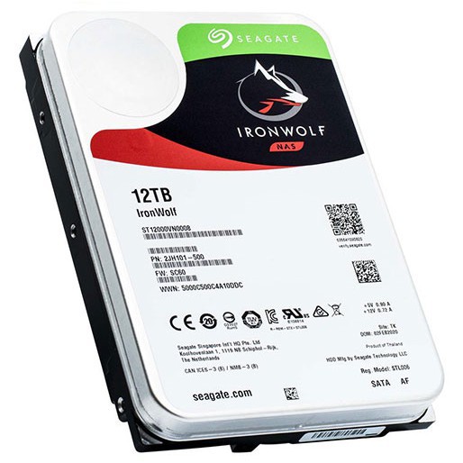 SEAGATE IRONWOLF NAS 12TB 7200RPM 256MB (ST12000VN0008) Internal Hard ...